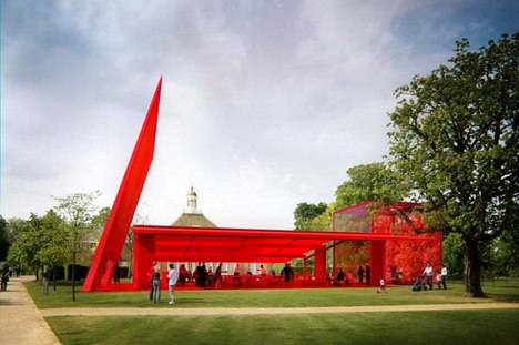 Nouvel’s Serpentine Pavilion is Red | arkinet